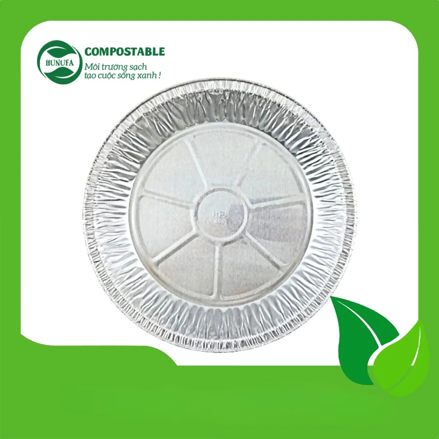 Đĩa giấy bạc dùng 1 lần giá tốt - Hunufa Compostable